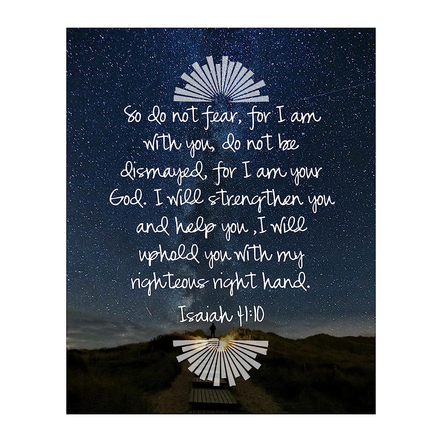 Do Not Fear, I Am With You- Isaiah 41:10- Bible Verse Wall Art- 8x10 ...