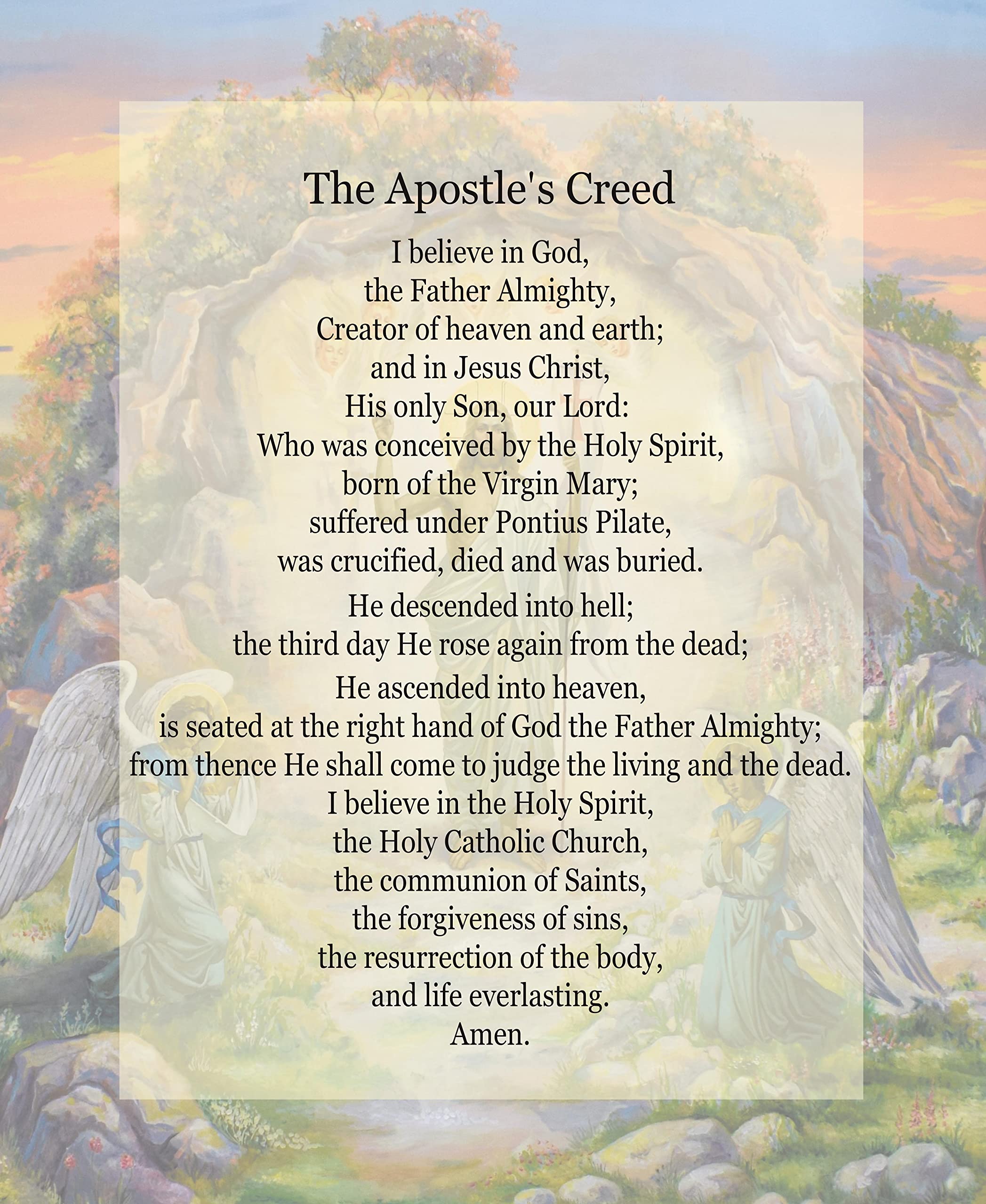 What Is The Apostles Creed Prayer