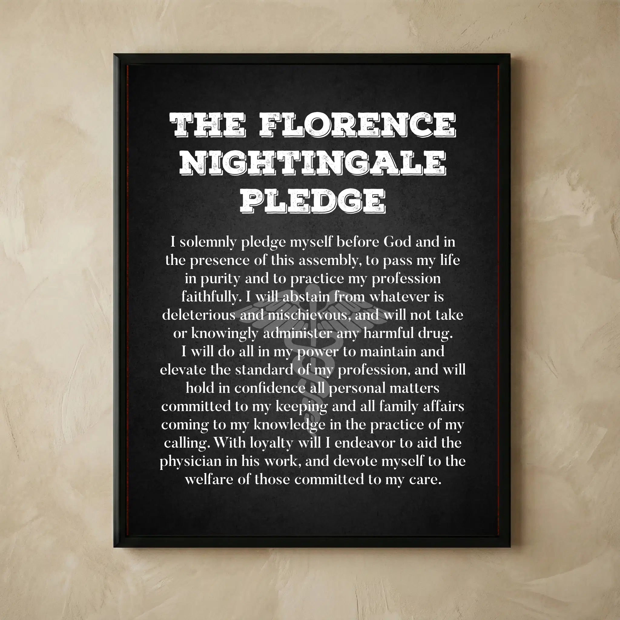 Florence Nightingale Pledge Nurse Oath Wall Art Print 11x14 – AmLuxGifts