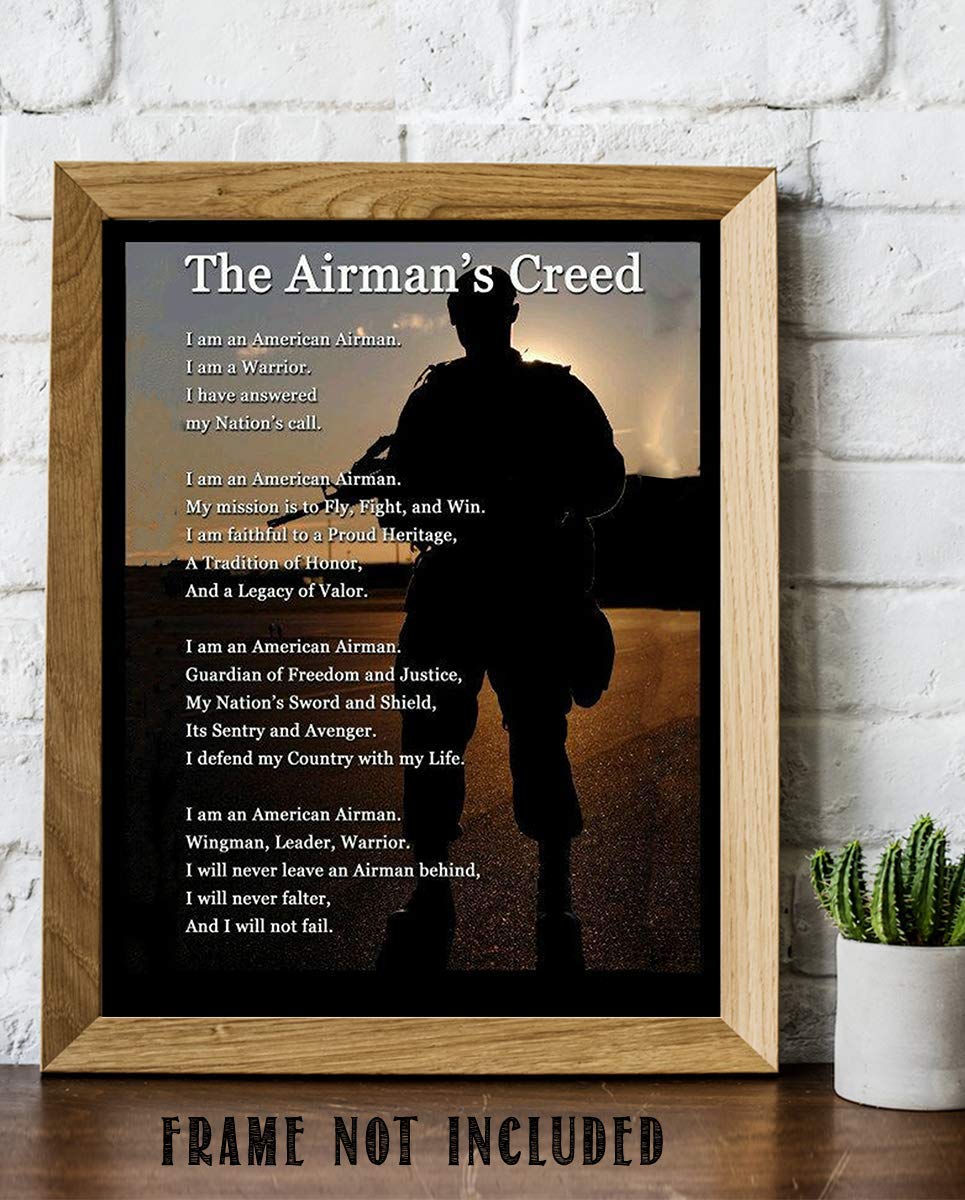 American Airman Quotes Amazon.com: The Airman's Creed Military Wall
