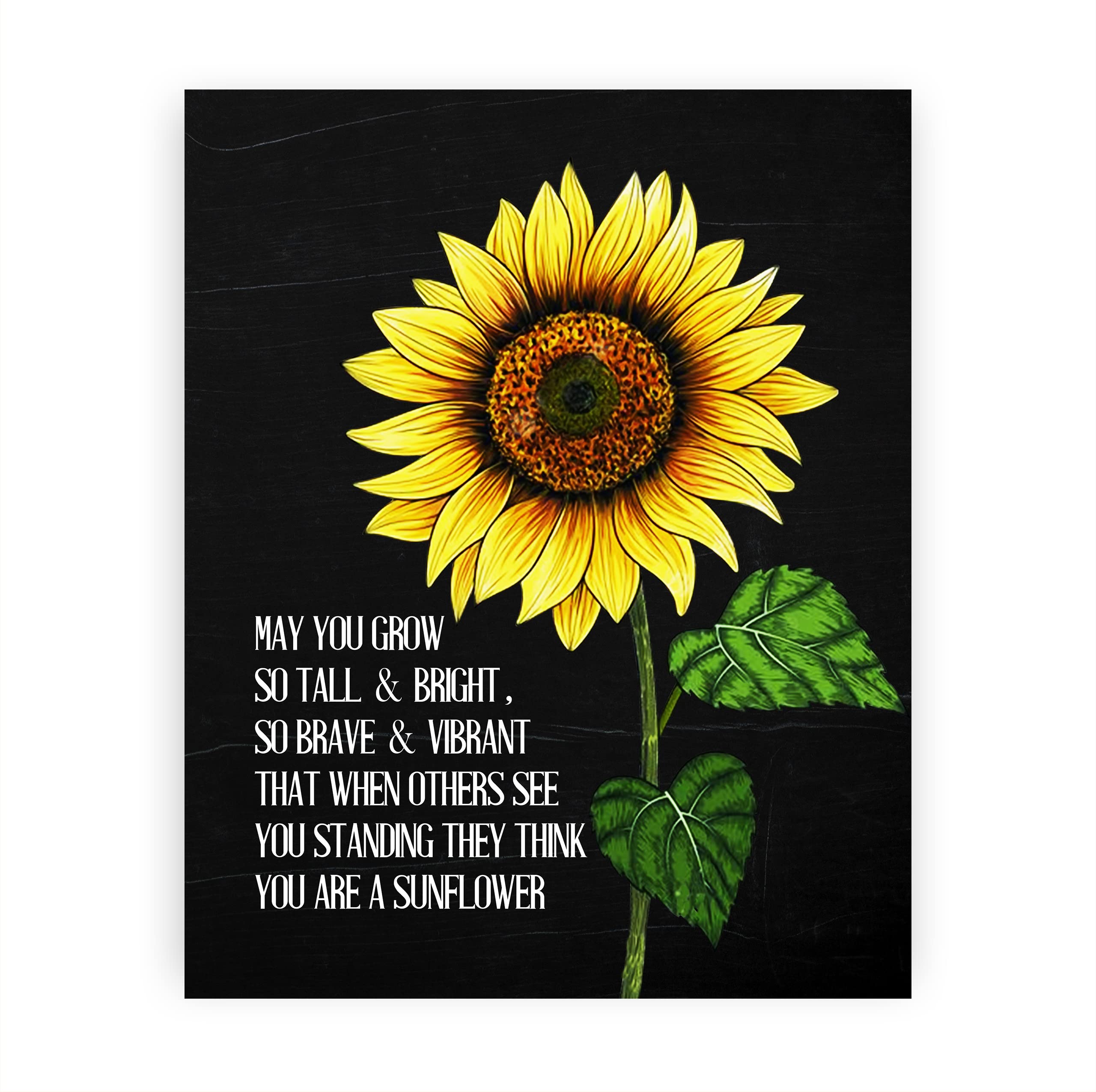 May You Grow So Tall, Bright, Brave & Vibrant-Inspirational Quotes Wal ...