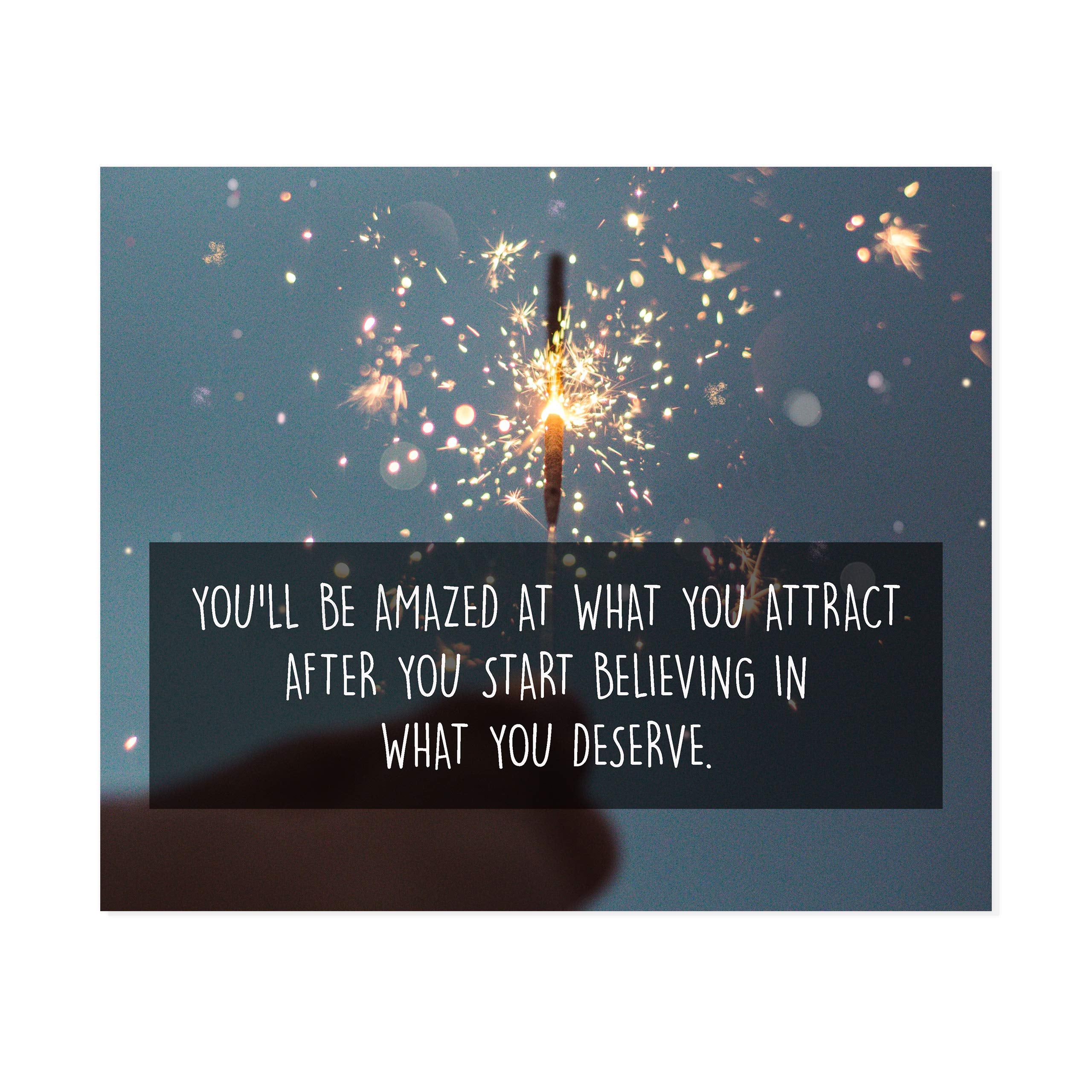 You'll Be Amazed at What You Attract-Life Quotes Wall Art -10 x 8" Ins ...